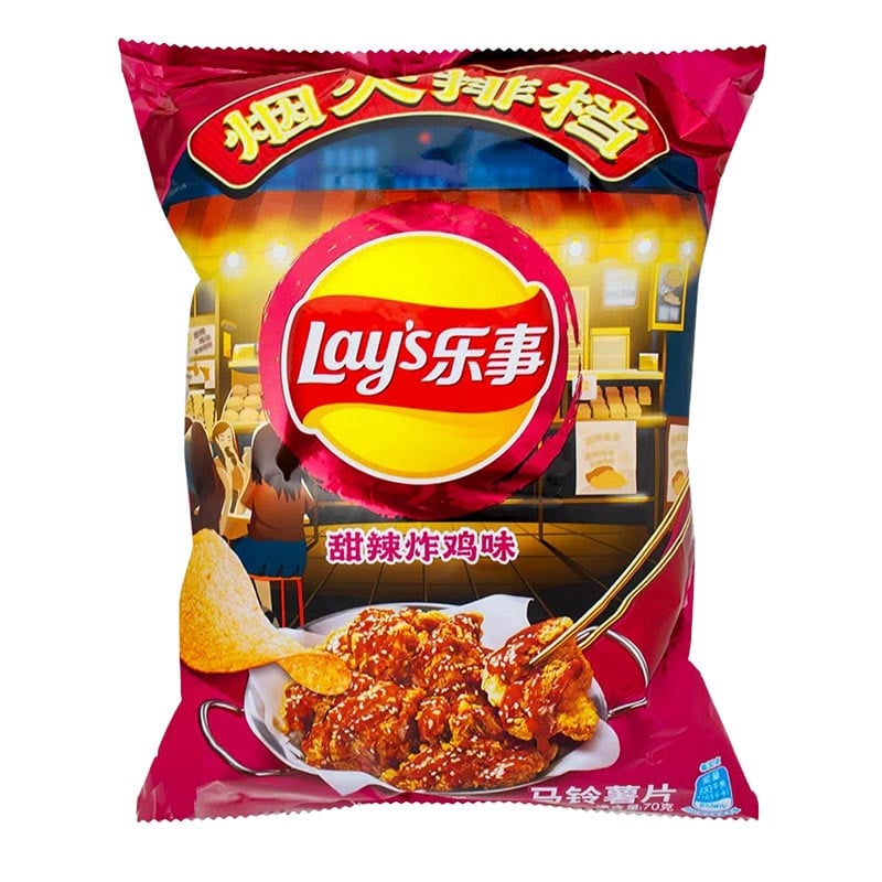 Lay's Chips Süß-Sauer Gebratenes Hähnchen 70g – Drachenfrucht