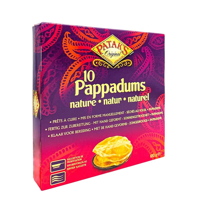 Pappadum Patak's 10 Stk 100g – Drachenfrucht