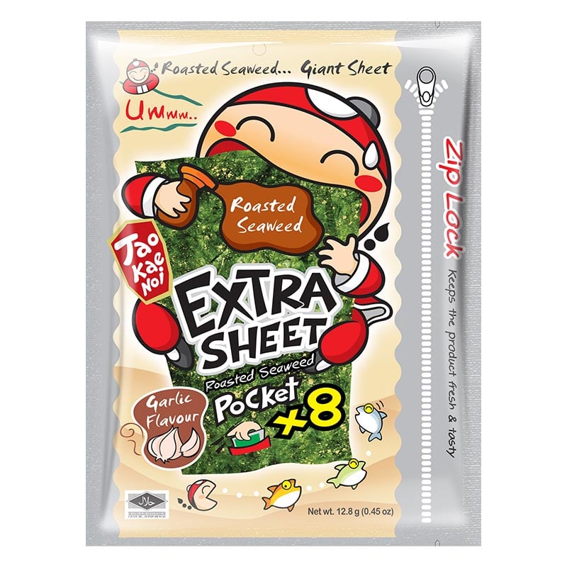 Seetang-Chips Extra Blatt Knoblauch 12,8g – Drachenfrucht